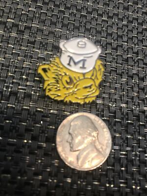Michigan Wolverines Vintage Hat & Lapel Pin 1” X 1” | eBay