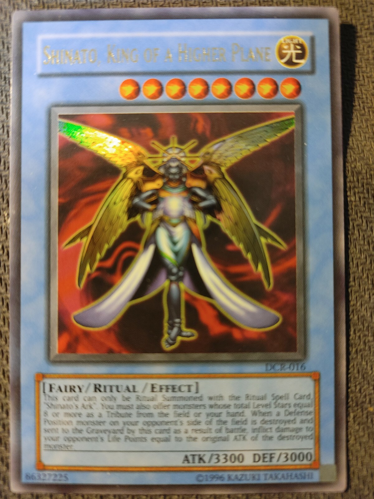 Yugioh SHINATO KING OF A HIGHER PLANE DCR UNL LP LIGHT DAMAGE