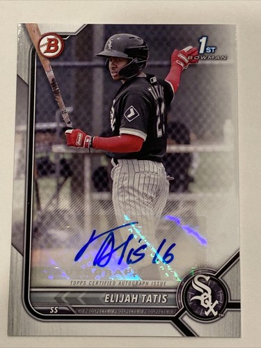 Elijah Tatis 22 Bowman 1st Autograph Chicago White Sox PPA-ET Fernando ...