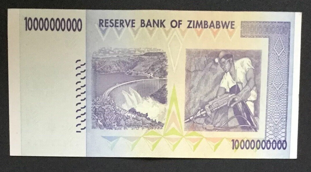 2 X 10 Billion Dollar Zimbabwe Note. UNC | eBay UK