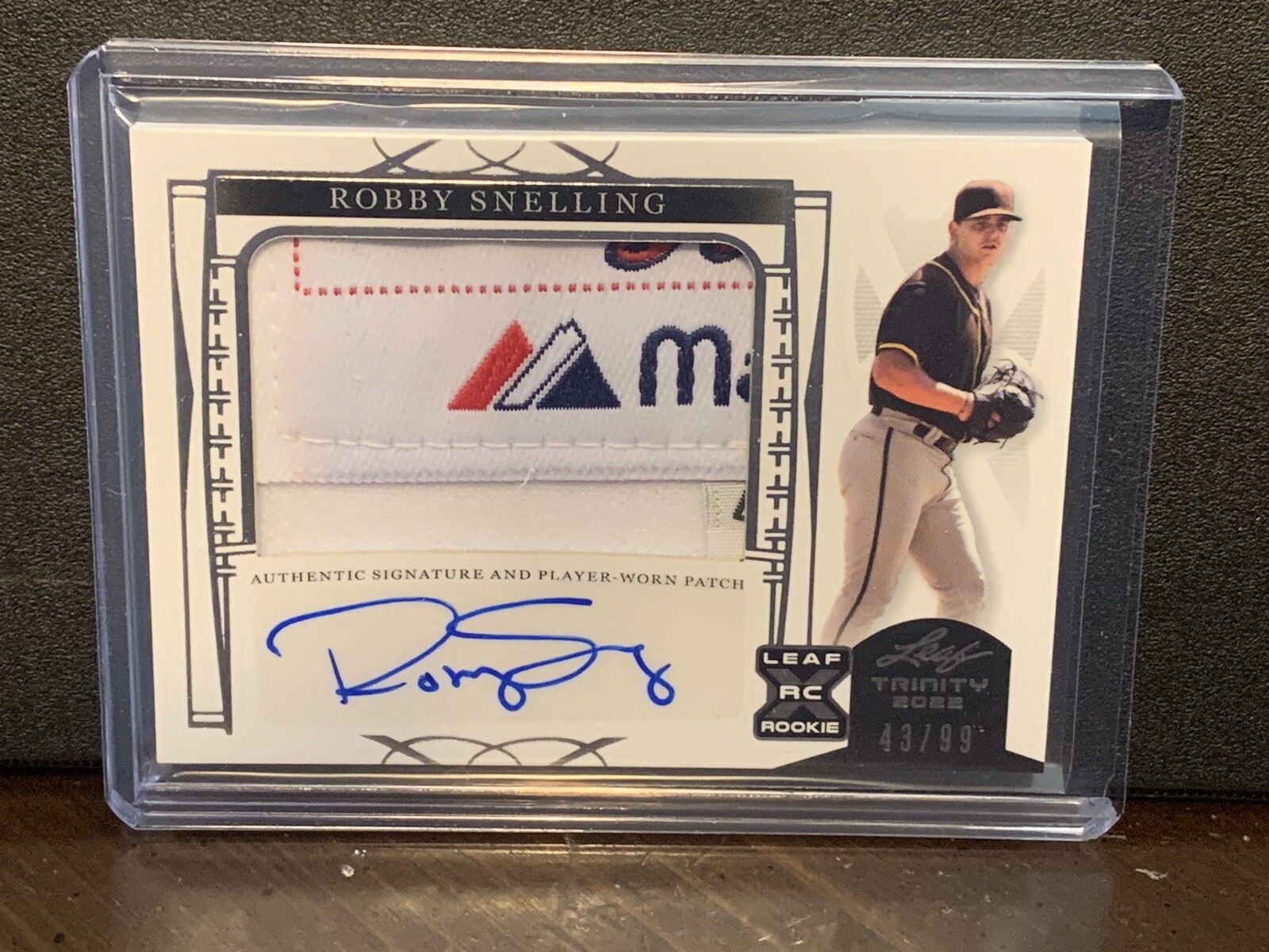 Robby Snelling 2022 Leaf Trinity Auto Laundry Patch /99 RC San Diego ...