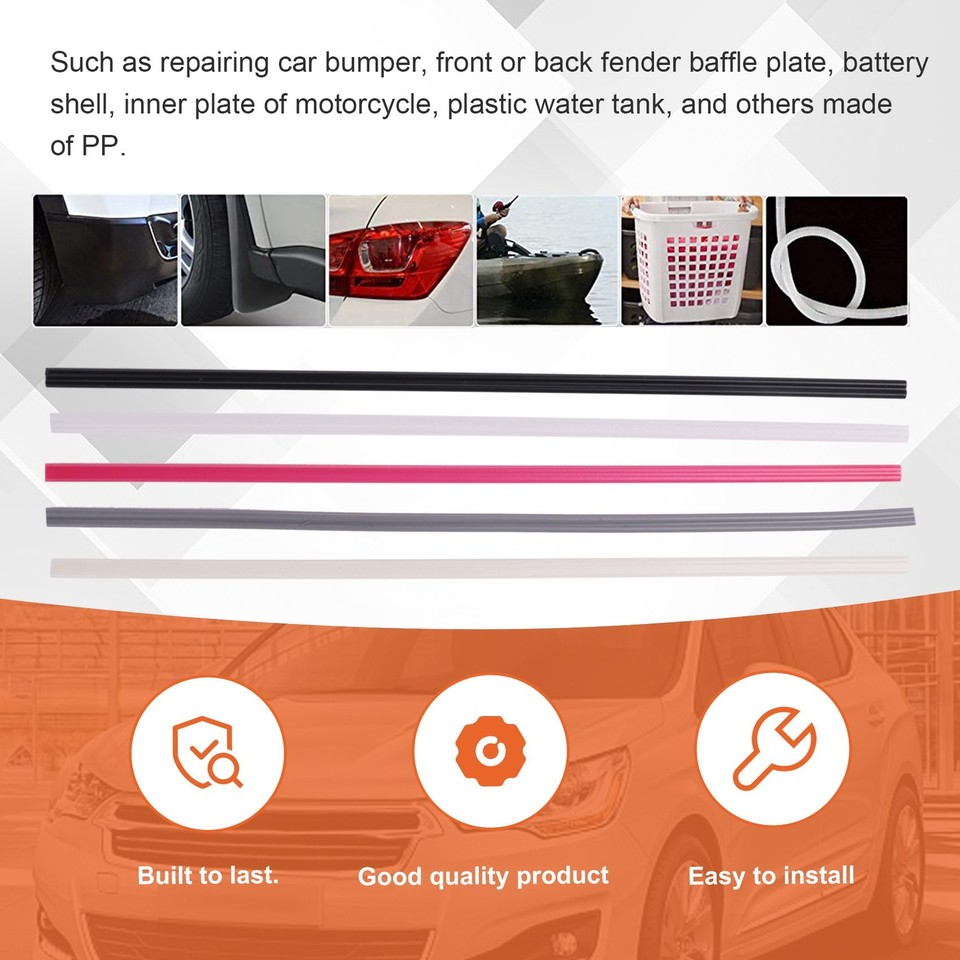 100 Pieces Plastic Welding Rods PP/PVC/PPR Plastic Repair Rods for ...