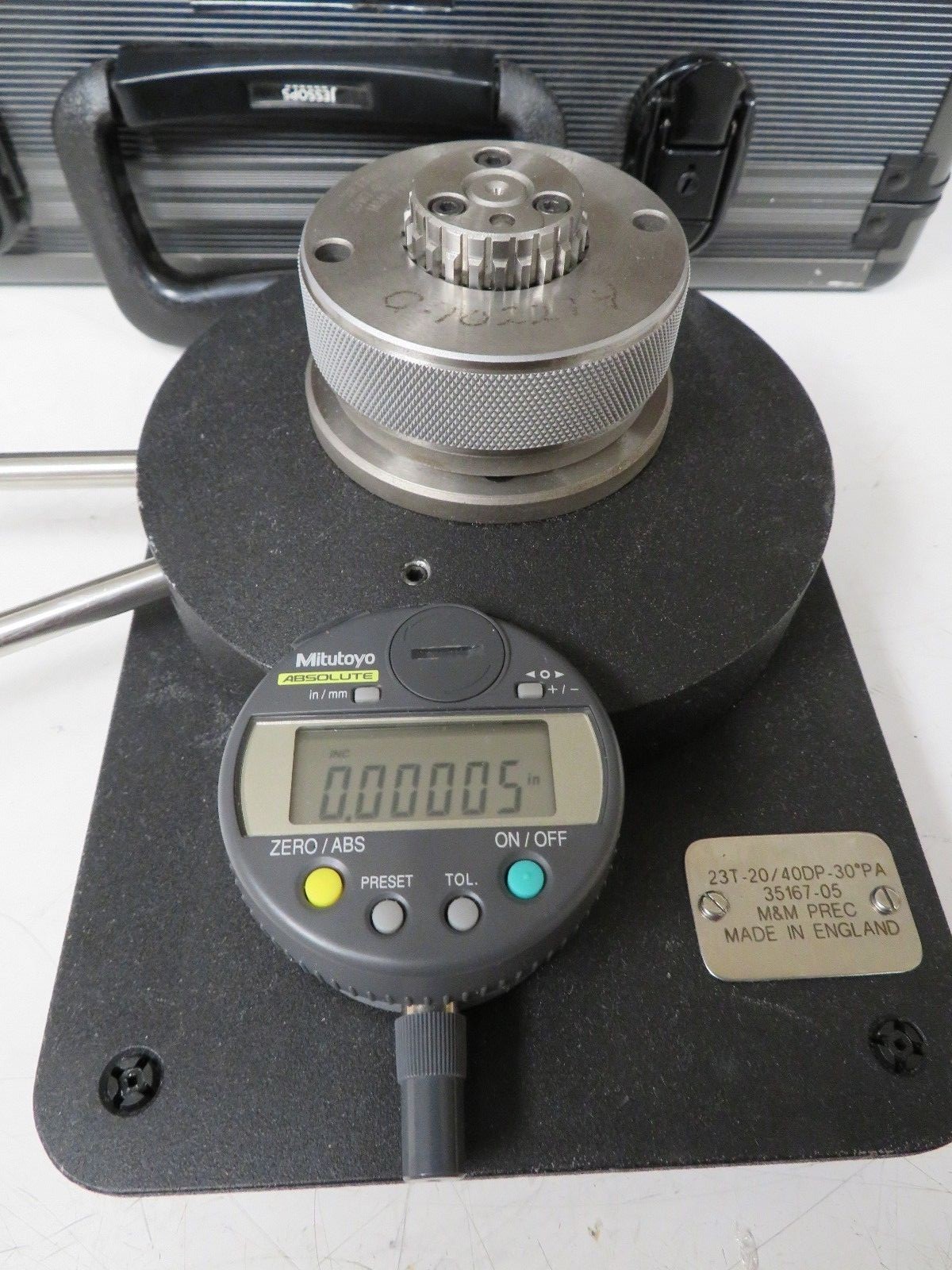 M&M Precision Master 23T-20/40DP-30 PA Spline Gage Comparator ...