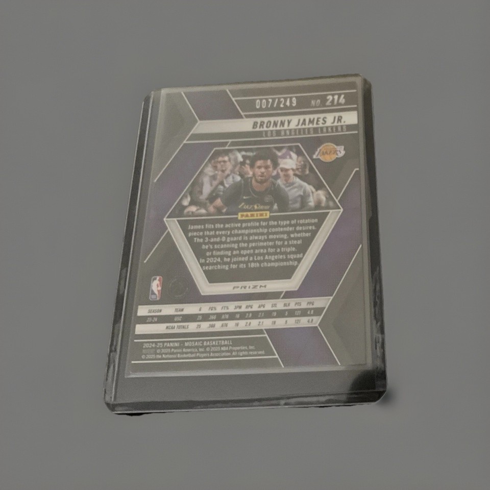 2024-25 Panini Mosaic Rookie Bronny James Jr 007/249 | eBay