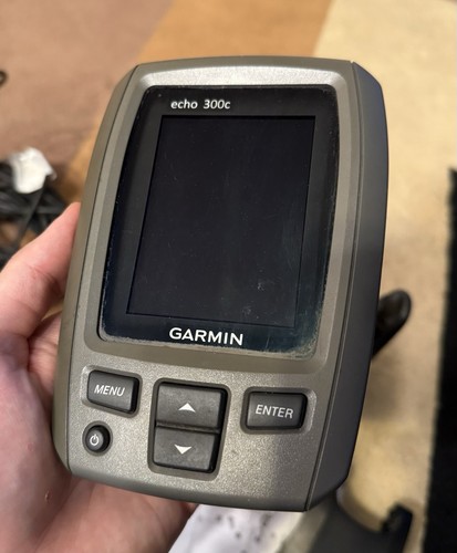 Garmin Echo 300c Fish Finder GPS Unit Transducer, Mount, Wiring Tested ...