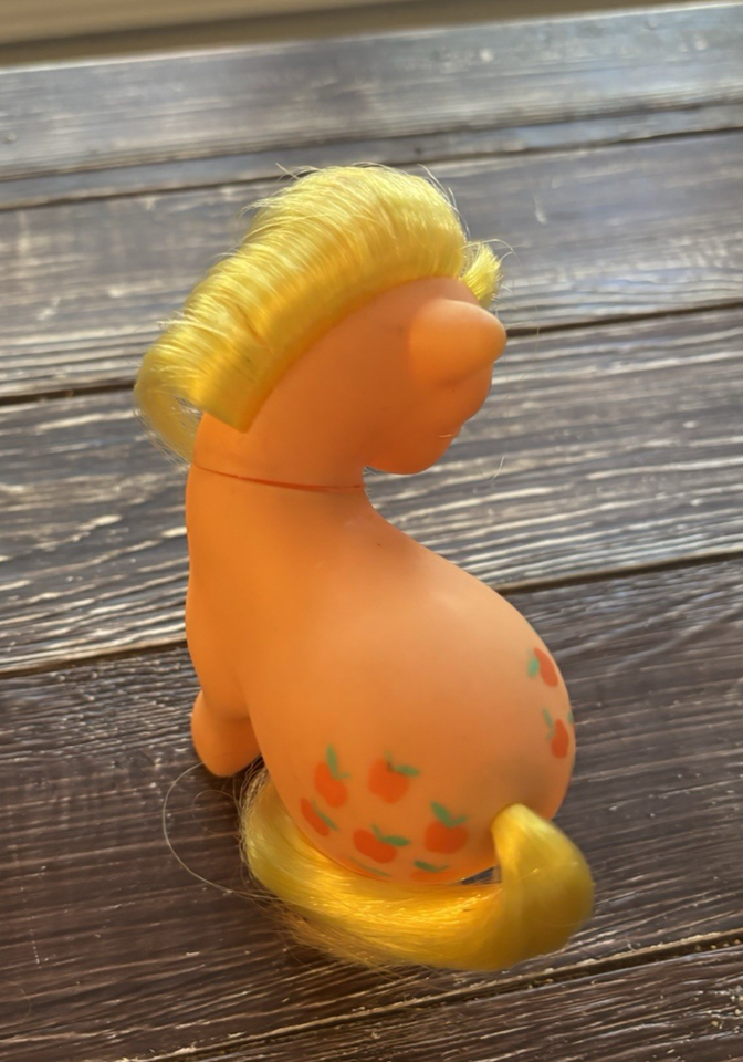 My Little Pony G1 Applejack Earth Pony Concave Feet 1983 w/ Yellow Comb ...