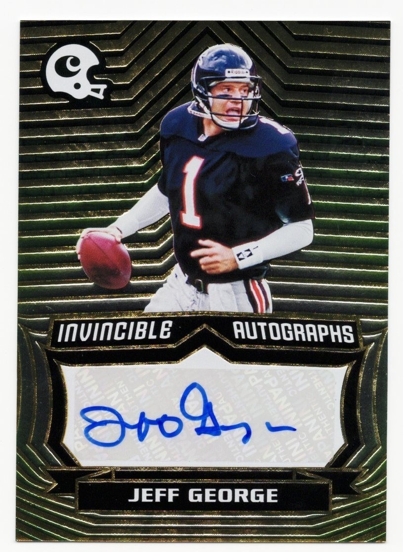 2021 Panini Chronicles - Invincible Autographs Jeff George #INV-JGE (AU ...