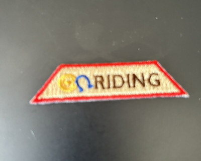 BSA: National Outdoor Awards Segment Patch-Riding | eBay
