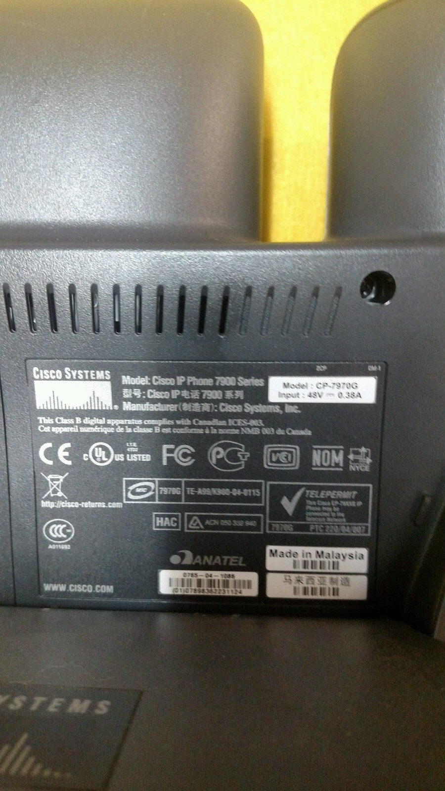 Cisco 7970 7970g IP Display Telephone Office Business Phone System for ...