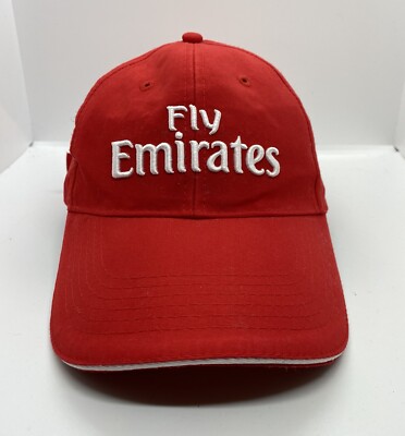 Fly Emirates Cap Hat Adult Adjustable Red 100% Polyester | eBay