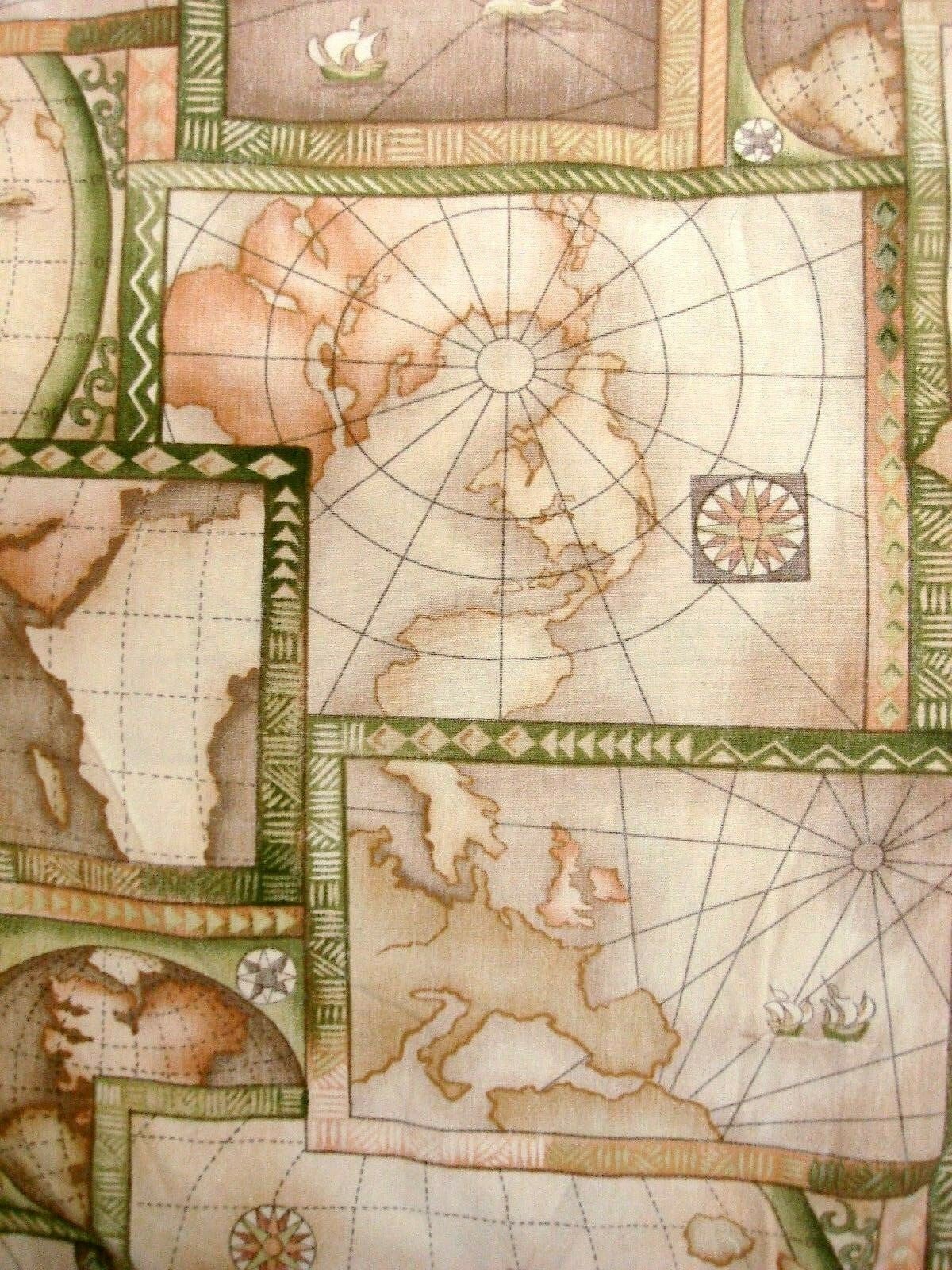 🗿Vintage Tori Richard~Aerial Island Map~Reverse Prin… - Gem