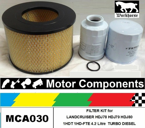 FILTER SERVICE KIT for LANDCRUISER HDJ78 HDJ79 HDJ80 TURBO DIESEL 4.2 ...