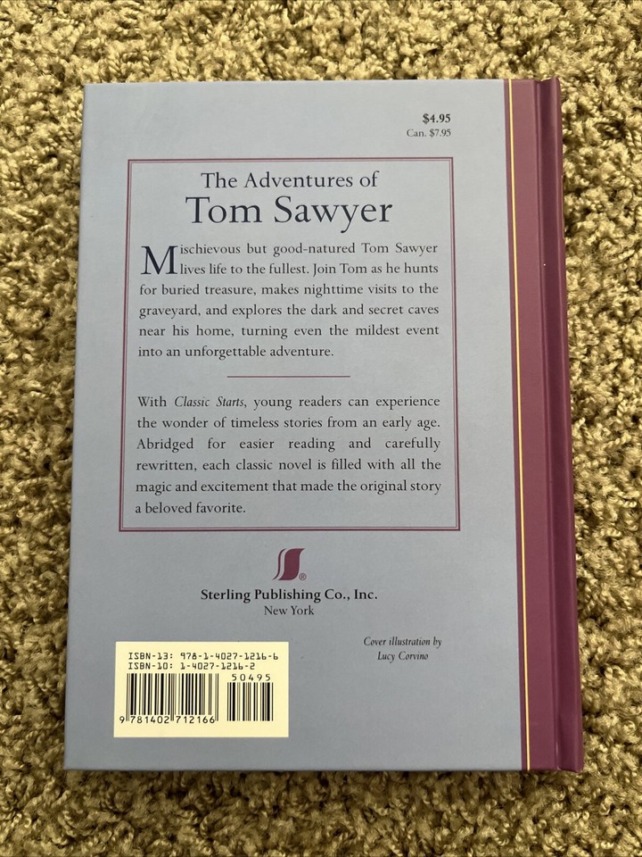 The Adventures of Tom Sawyer (Classic Starts) - Hardcover Retold Mark ...
