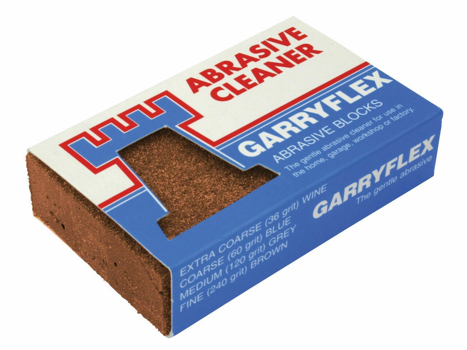 Garryflex Abrasive Rubber Polishing Cleaning Cleaner Blocks Grits 36/60 ...