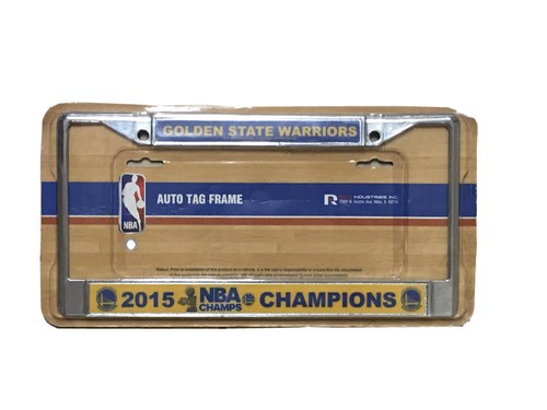 Golden State Warriors NBA Auto Tag Frame Metal 2015 NBA Champions New ...