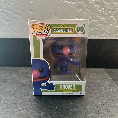 Funko POP Sesame Street GROVER #09 Vinyl Figure Retired Henson Muppets ...