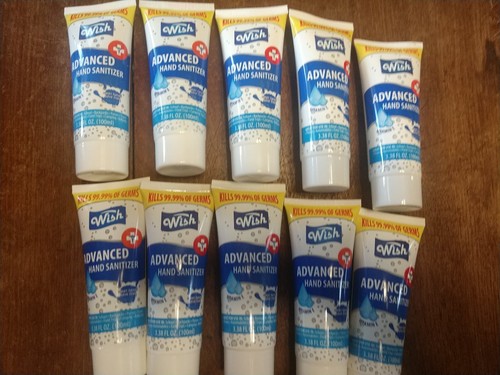 10-Wish Hand Sanitizer 75% ALCOHOL Antiviral Antibacterial 3.3 oz (2-PO ...