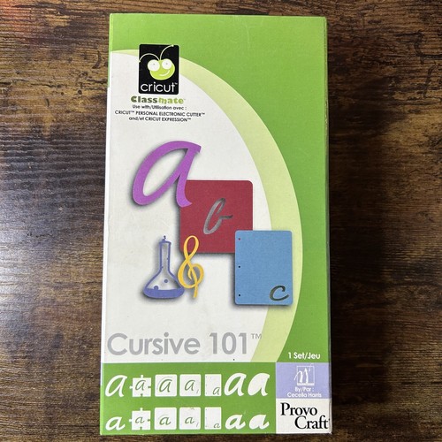 Cricut Cursive 101 Cartridge Alphabet Numbers Classmate Creative Crafts ...