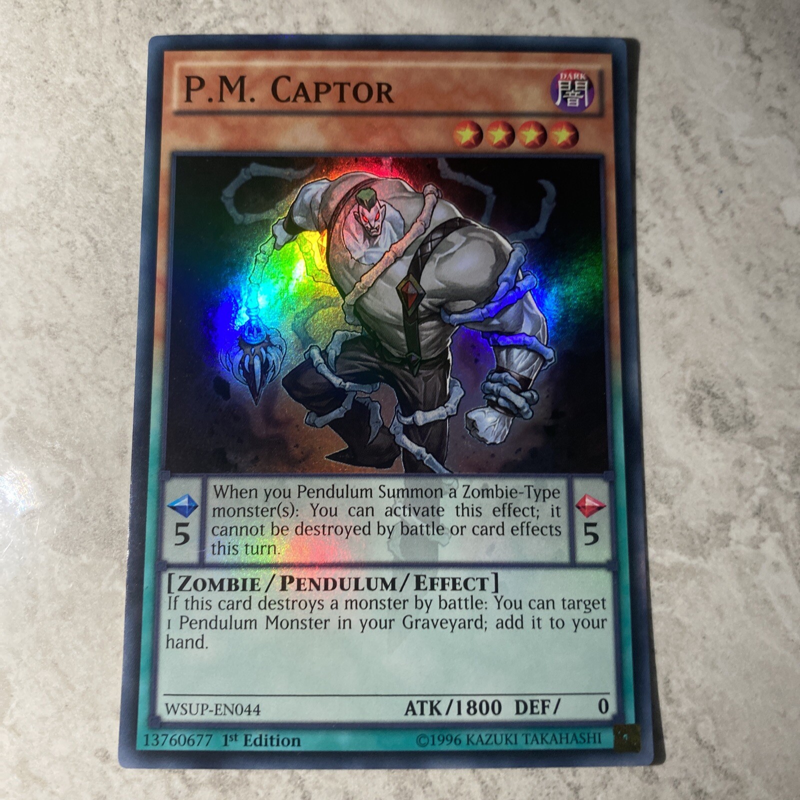 Yugioh - P.M. Captor - WSUP-EN044 - Super Rare - 1st Edition | eBay