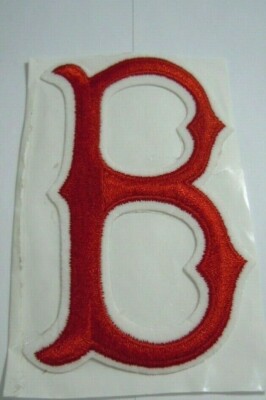 Boston Red Sox "B" 5" Adhesive Embroidered Patch | eBay