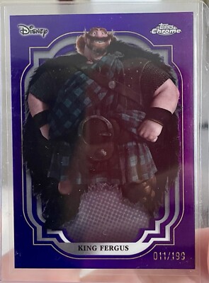 King Fergus 2024 Topps Chrome Disney Brave /199 Purple REFRACTOR SP ...