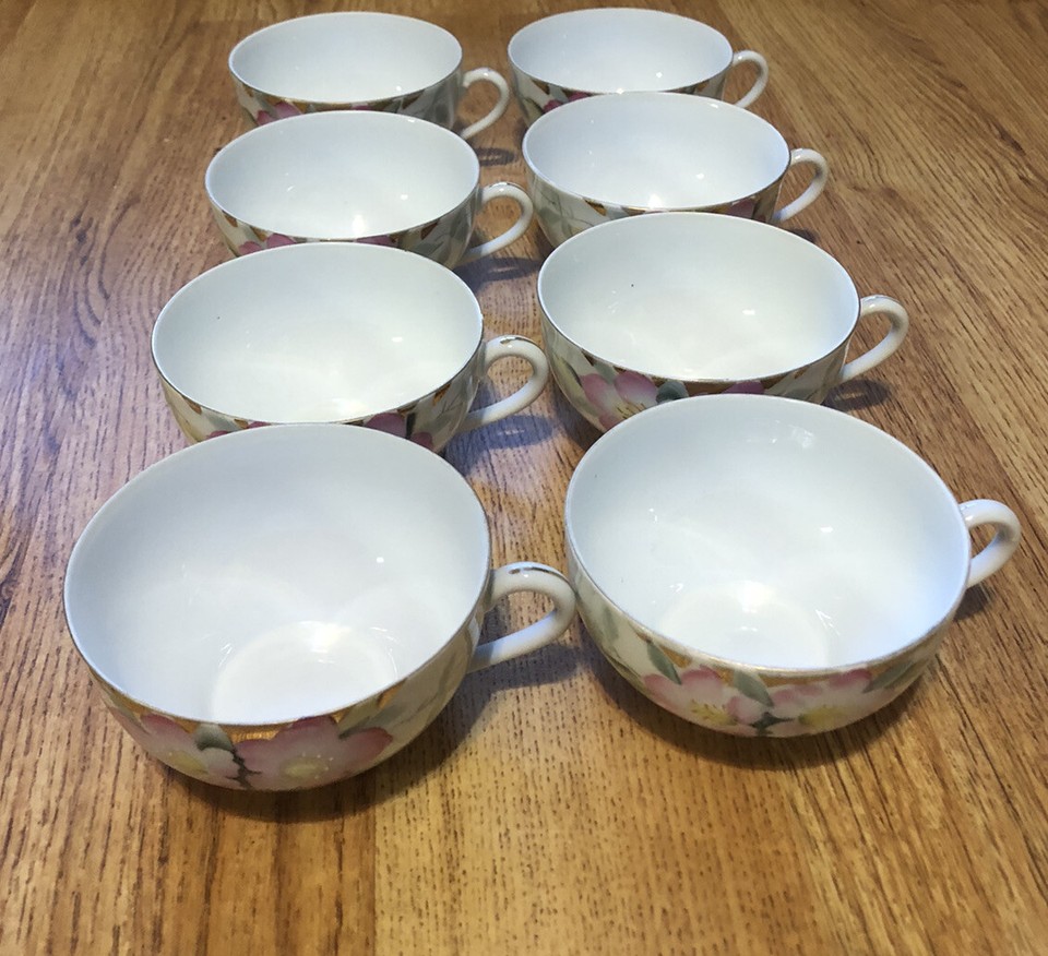 BEAUTIFUL !! HAND PAINTED!! 1925-1940 AZALEA Japanese Noritake 28 Piece ...