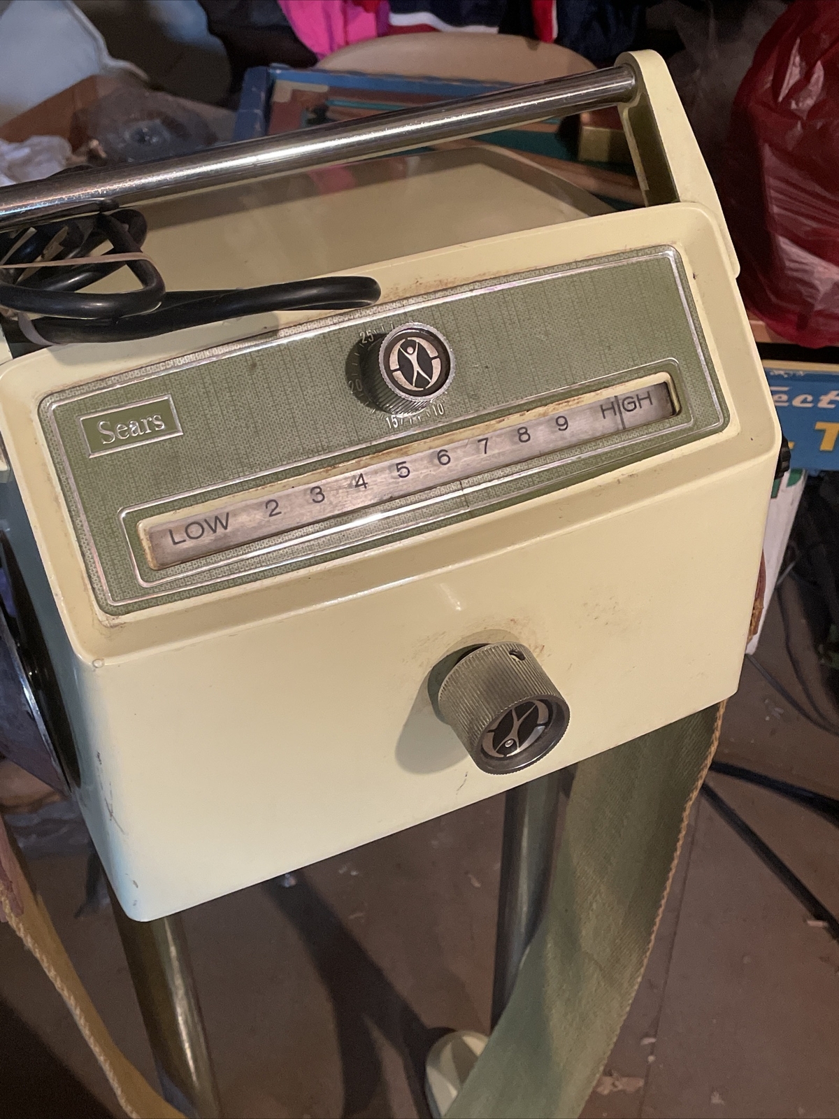 Vintage Sears Working Weight Loss Shaker Massage Belt Machine Prop 60's ...