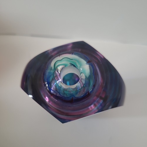 Faceted Kit Karbler & Michael David Glass Perfume Bottle Signed ...