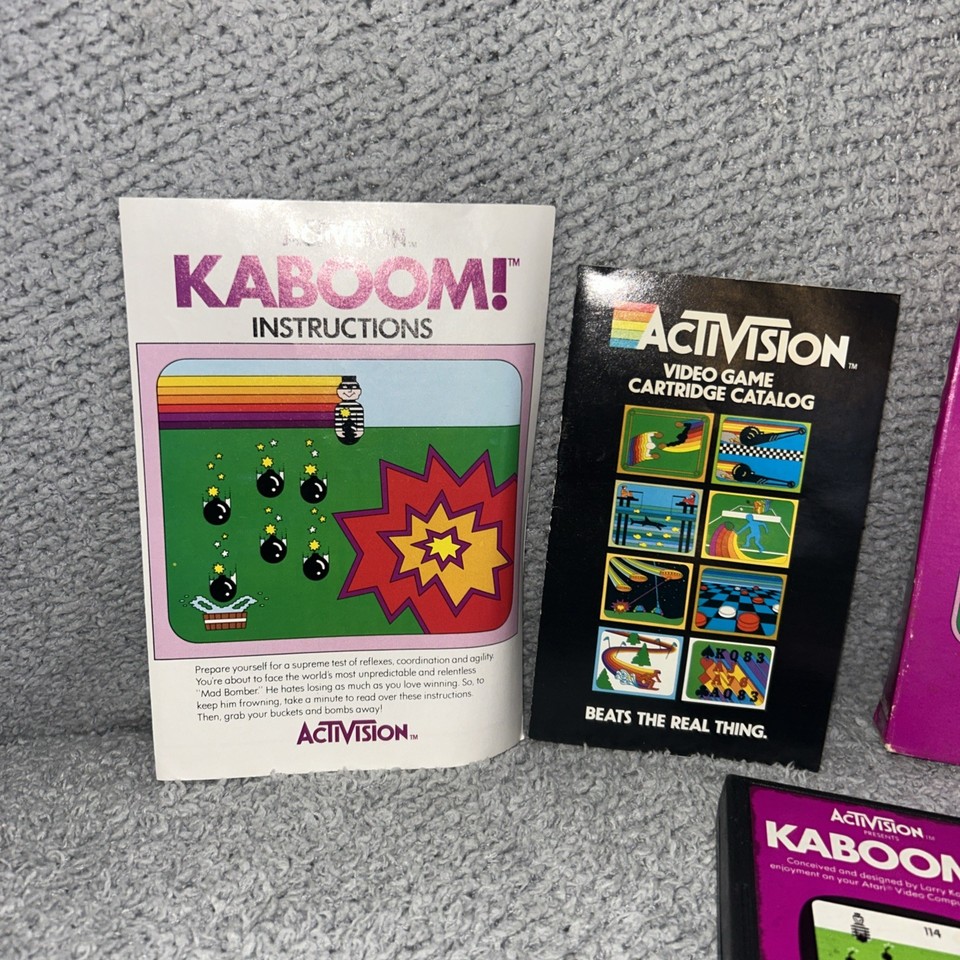 ATARI 2600 Activision Kaboom! (AG-010) - 1981 - Tested - See ...
