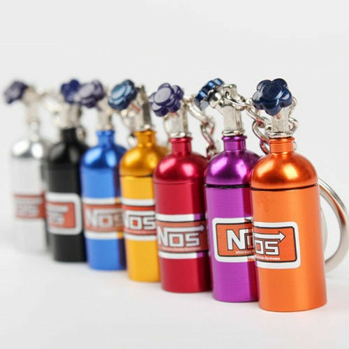 NOS Keychain Nitro Keyring Key Chain for Turbo Speed Nitrogen Oxigen ...