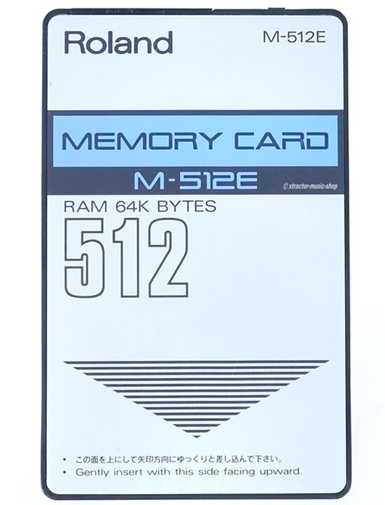 Roland Memory Card M-512E - 64K Bytes RAM | eBay