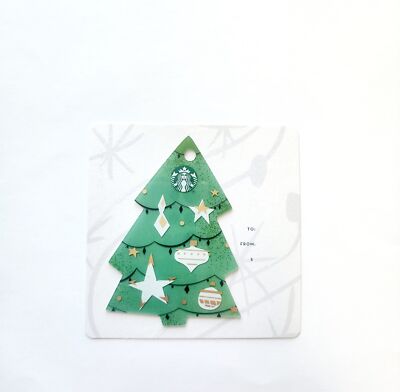 Starbucks Coffee Korea 2017 Christmas Tree Card Starbucks Coffee gift ...