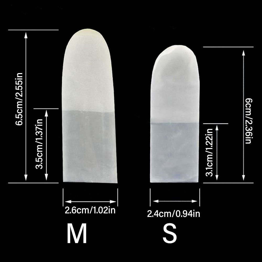 100PCS Latex Anti-static Finger Cots Fingertips Protector Gloves ...