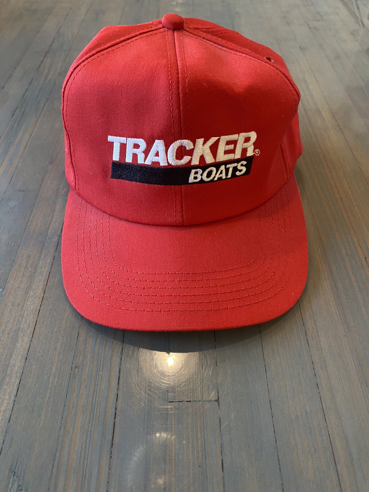 Vtg Tracker Boats SnapBack Hat Cap Red K-Products Mad… - Gem
