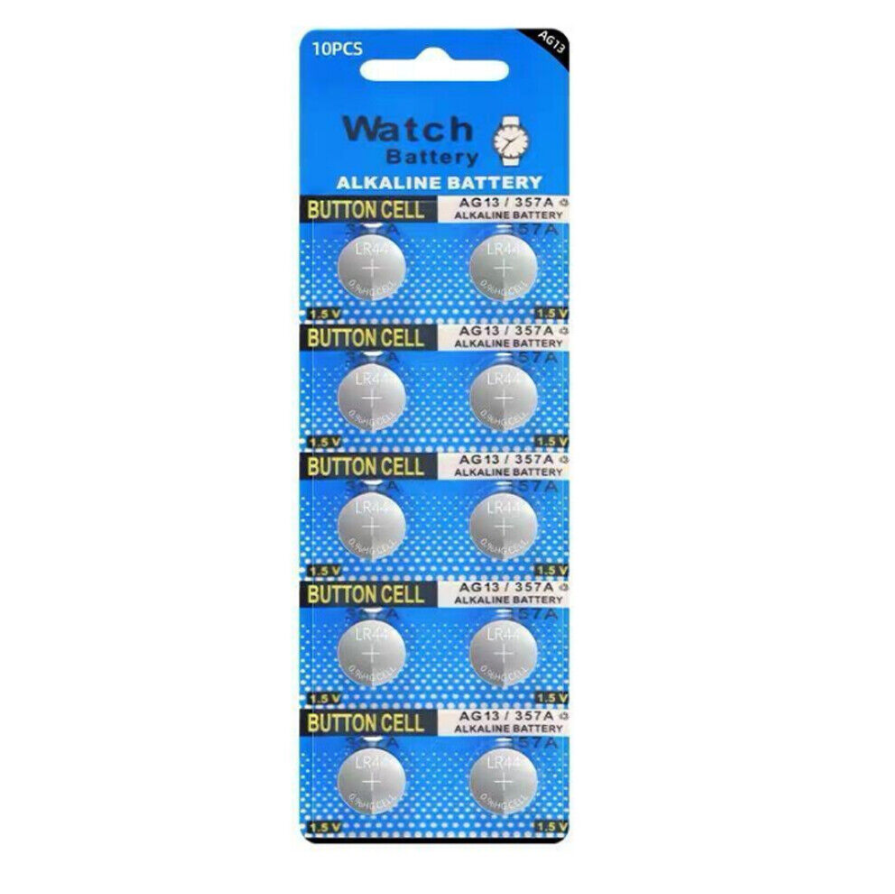 100 x AG13 LR44 CX44 357A ALKALINE BUTTON / COIN CELLS BATTERIES WATCH ...