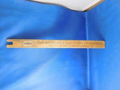 MIDAS MUFFLER LIF DE LOC OVEN RACK SLIDE WOOD VINTAGE ADVERTISING ...