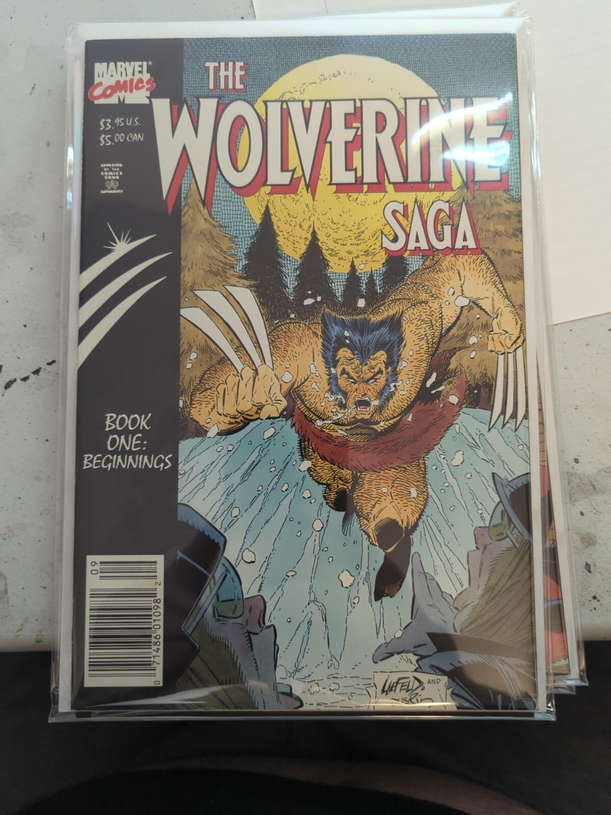 The WOLVERINE SAGA #1 2 3 4 ALL NEWSSTAND Editions 1989 Marvel | eBay