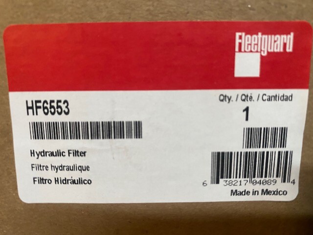 Fleetguard HF6553 Hydraulic Oil Filter Genuine for sale online | eBay