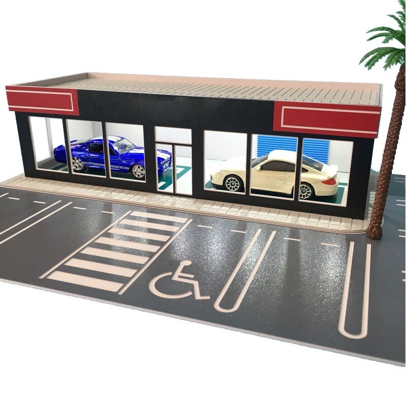 Outland Model Scenery Model Cars Dealership/Car Display Showroom 1:64 S ...