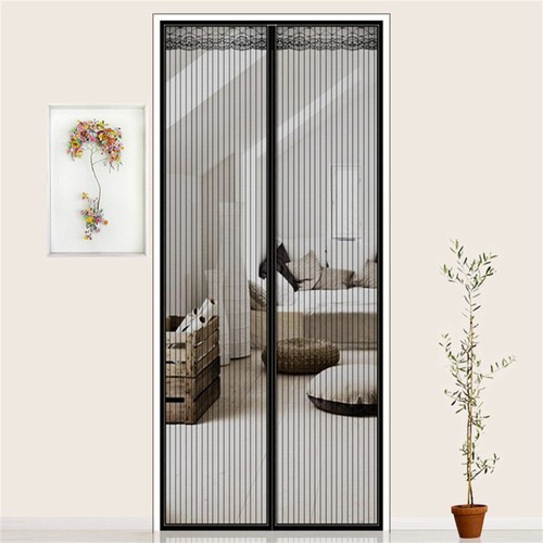 Magnetic Screen Door Mesh Curtain Heavy Duty Mosquito Fly Bug Insect ...