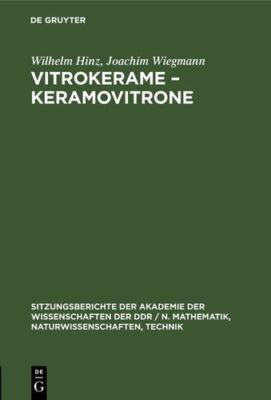 Vitrokerame - Keramovitrone (German Edition) by Hinz Wiegmann, Wilhelm ...