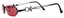Gothic Vampire Glasses Black Red Rose Costume Sunglasses Dracula Goth ...