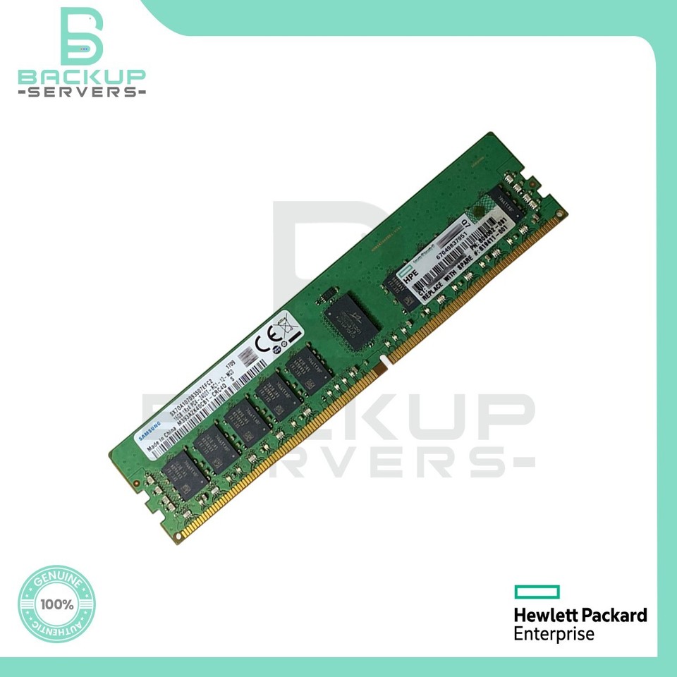 805349-B21 HP 16GB 1Rx4 DDR4-2400 PC4-19200 CL17 288-Pin ECC Memory ...