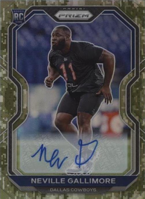 2020 Panini Prizm - Rookie Neville Gallimore #338 Camo Prizm Autographs ...