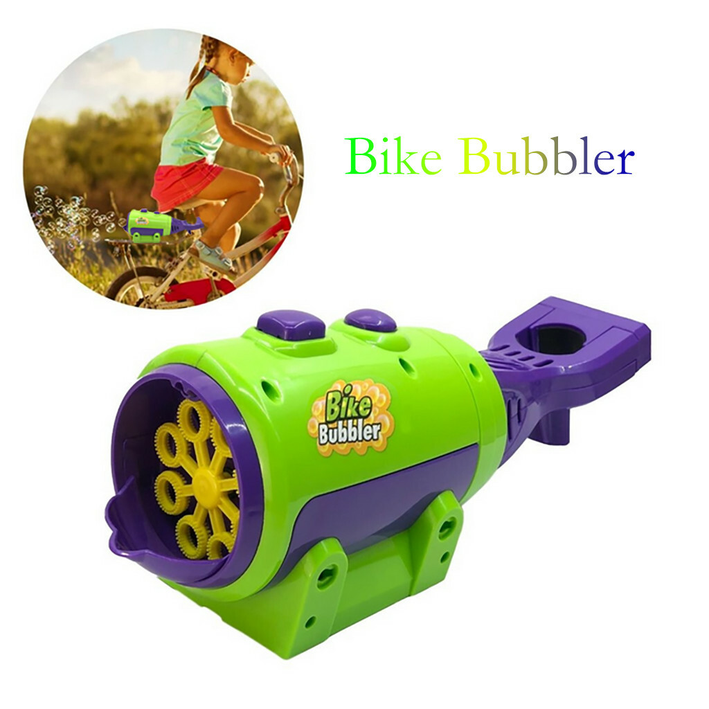 Bicycle Bubble Machine Bubbler Maker Safe Summer Cooling Fan Gun For ...