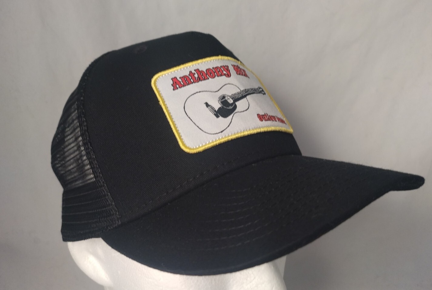 Anthony Nix Outlaw Music Guitar Adjustable Snapback Mesh Back Trucker ...