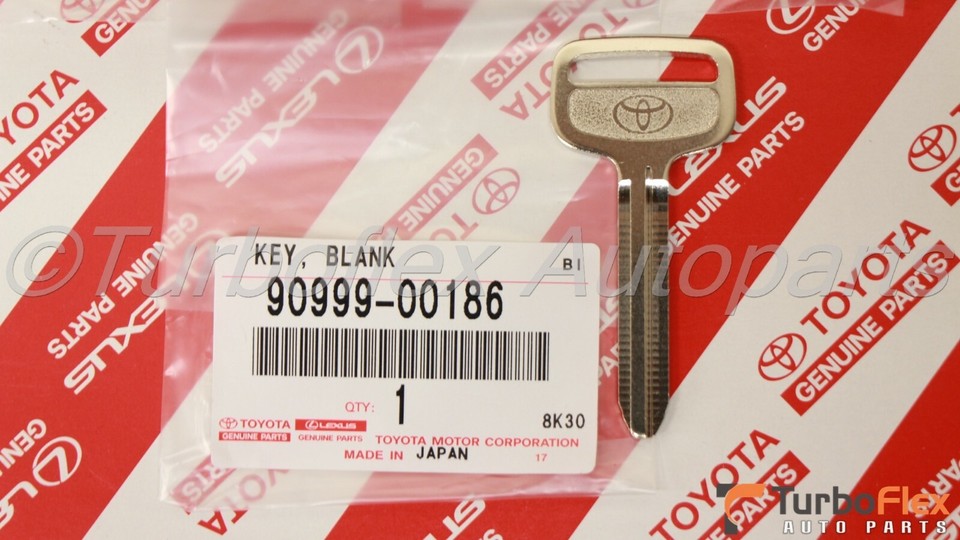 Toyota Genuine NON-TRANSPONDER 2 Blank Keys & 1 Metal Key 9099900185 ...