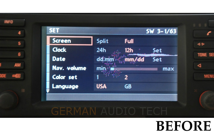BMW E38 E39 E53 X5 Wide Screen Navigation Monitor LCD Replacement ...