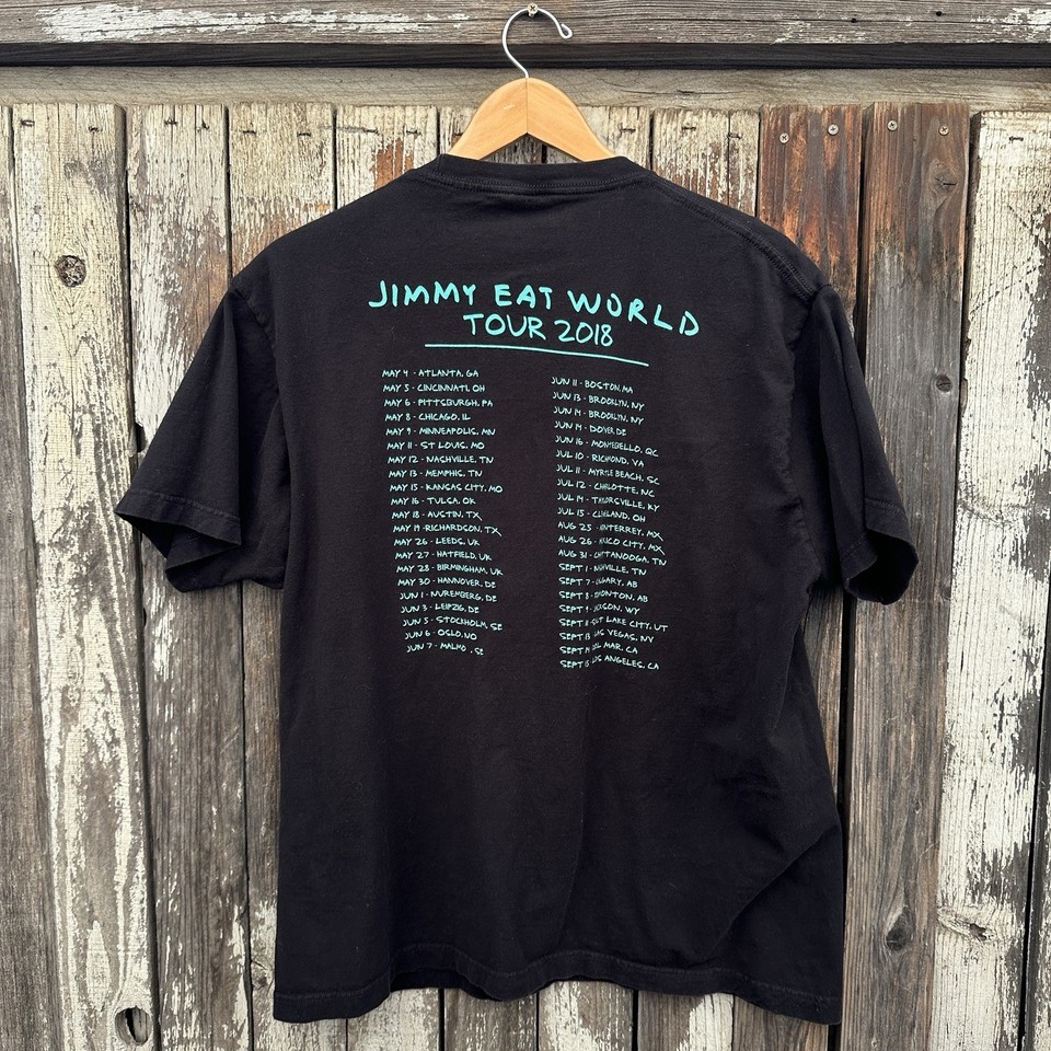 Jimmy Eat World Tour 2018 Men's T-Shirt Double Sided Print Size XL | eBay