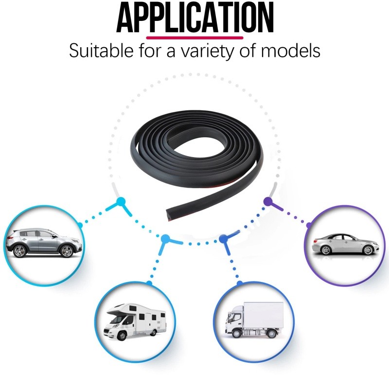 Car Weatherstrip 5M T-Shape Door Seal Strip Moulding Trim Hood Trunk ...